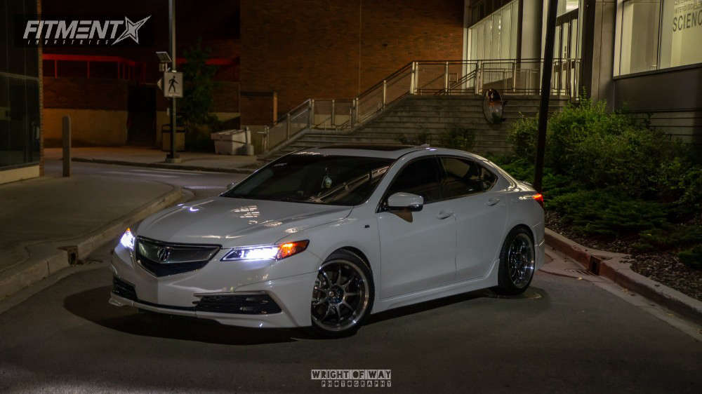 2015 Acura TLX SH-AWD with 19x9.5 Work D9r and Michelin 245x40 on ...