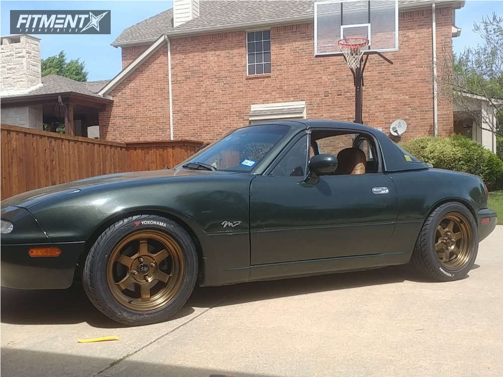 1997 Mazda Miata STO with 15x7 Rota Grid and Yokohama 205x50 on ...