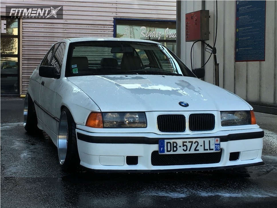 1992 BMW 320i Base with 17x8.5 Borbet Type B and Nankang 215x45 on ...