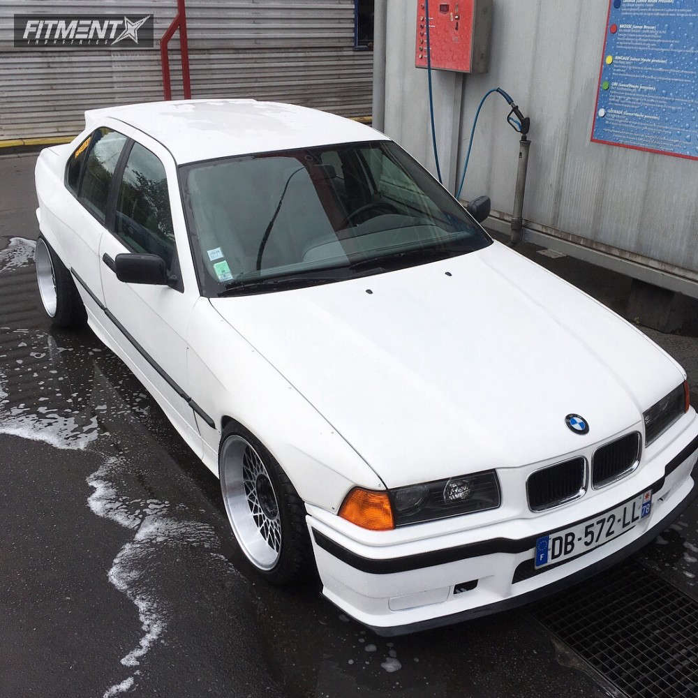 1992 BMW 320i Base with 17x8.5 Borbet Type B and Nankang 215x45 on ...