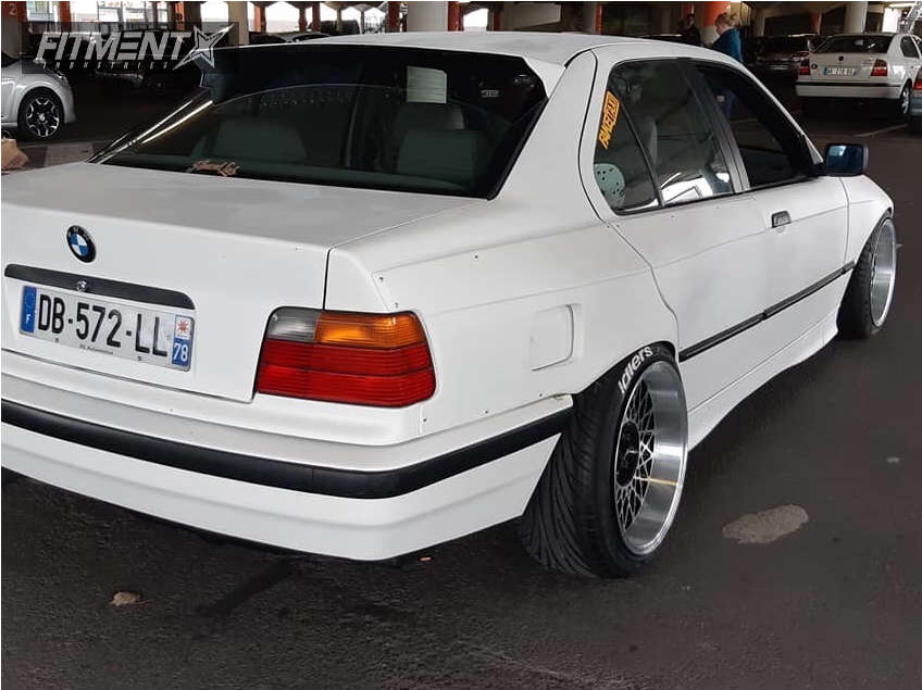 1992 BMW 320i Base with 17x8.5 Borbet Type B and Nankang 215x45 on ...