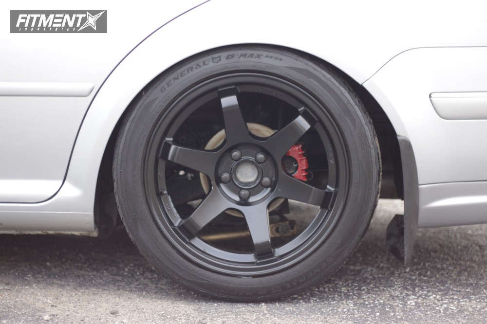 2002 Volkswagen Jetta GLS 4dr Sedan (2.0L 4cyl 4A) with 17x8 Fast Wheels Hayaku and General ...