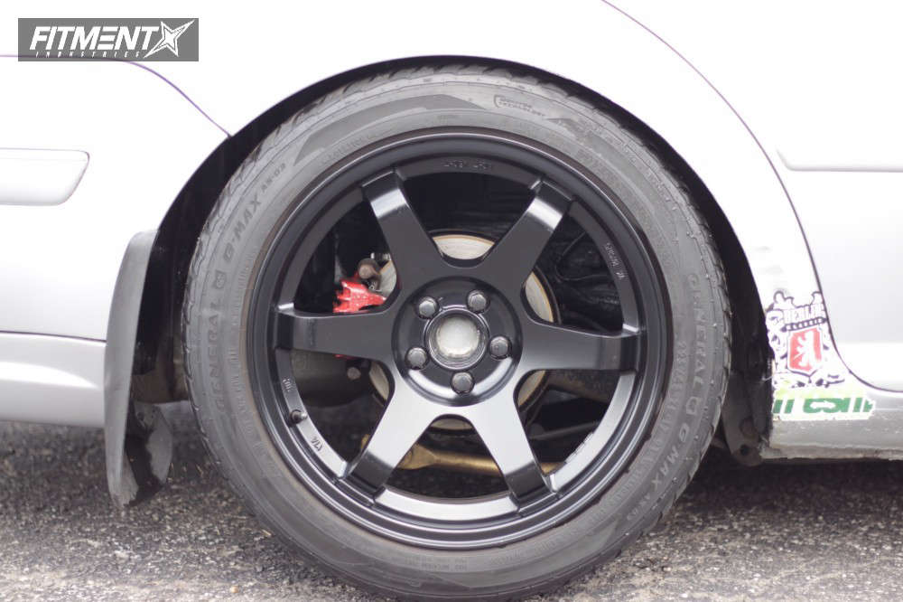 2002 Volkswagen Jetta GLS 4dr Sedan (2.0L 4cyl 4A) with 17x8 Fast Wheels Hayaku and General ...