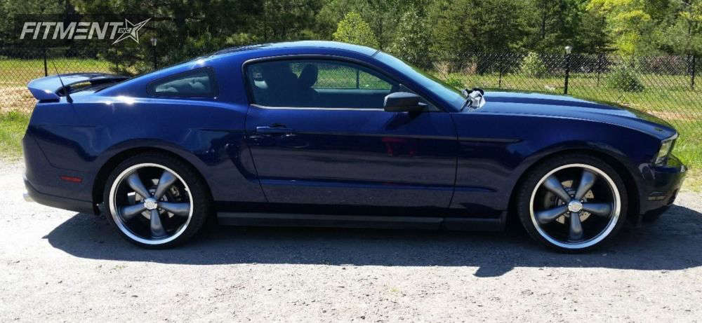 2010 Ford Mustang Base with 20x8.5 Vision Legend 5 and Nitto 245x30 on ...