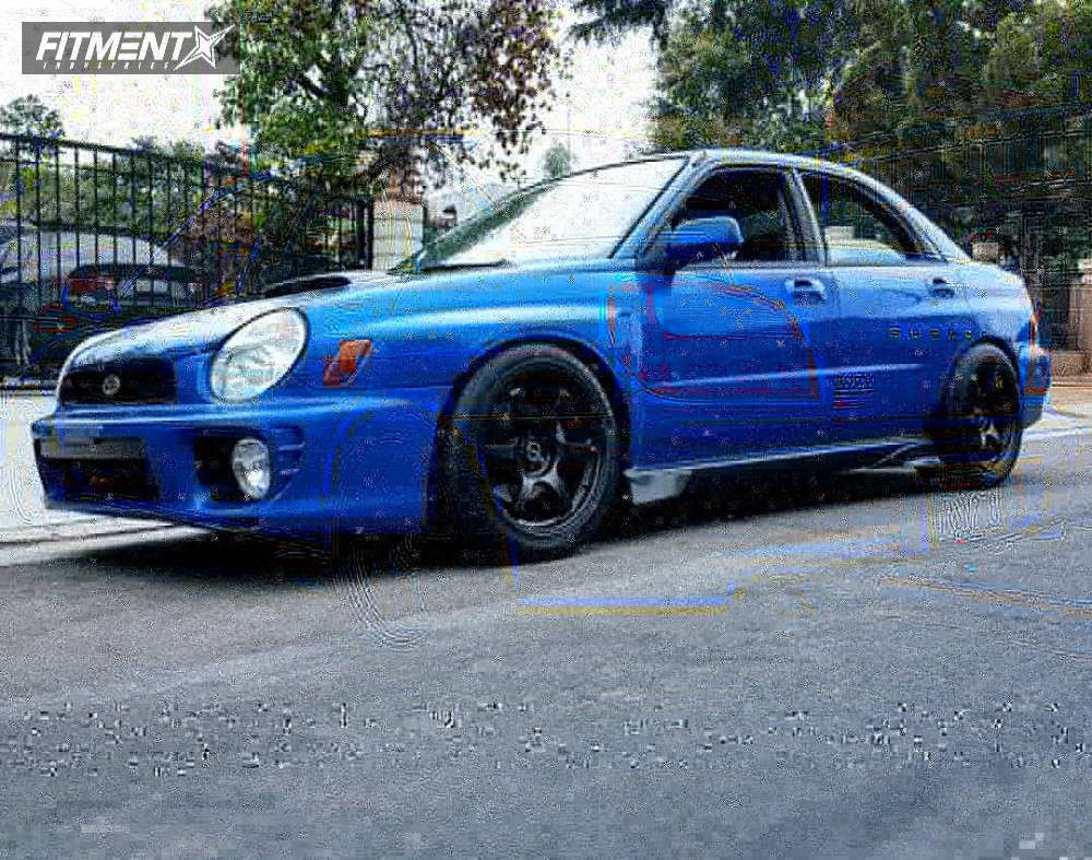 2002 Subaru WRX Base with 17x9 Rays Engineering 57DR and Federal 215x50 on Coilovers | 475559 ...