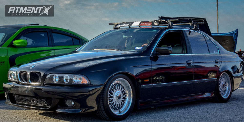 2000 BMW 528i with 18x9 BBS Rc090 and Michelin 235x45 on Coilovers ...