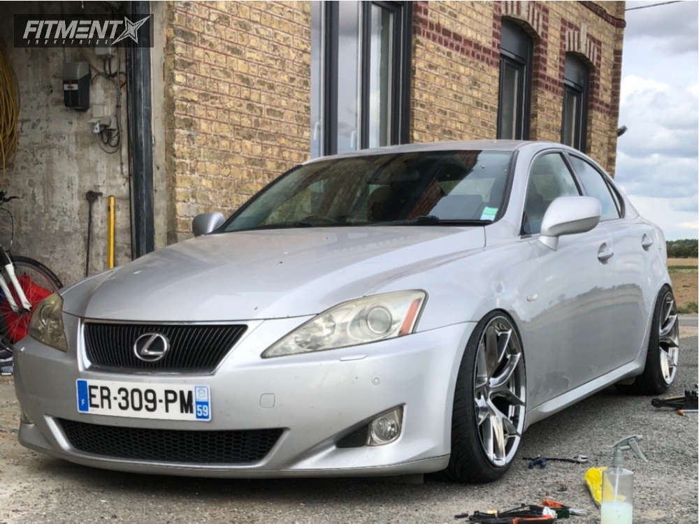 2008 Lexus IS250 4dr Sedan (2.5L 6cyl 6A) with 19x9.5 ESR Rf2 and ...