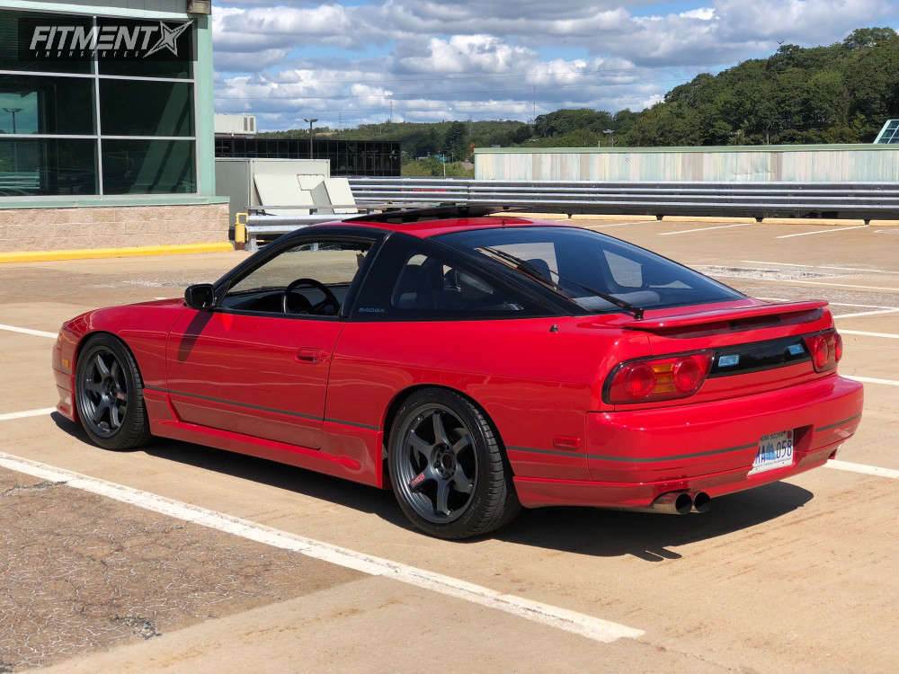 1991 Nissan 240SX SE with 17x9 Gram Lights 57DR and Michelin 245x40 on ...