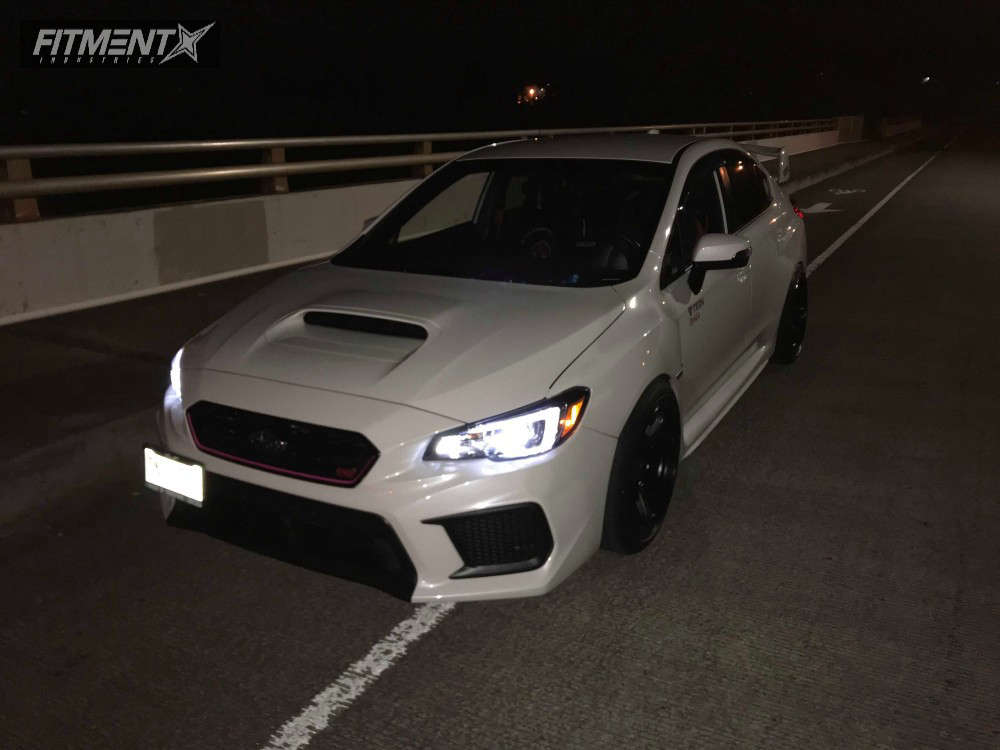 2018 Subaru WRX STI Sport-tech with 18x9.5 MST Mt01 and Vercelli 245x40 ...