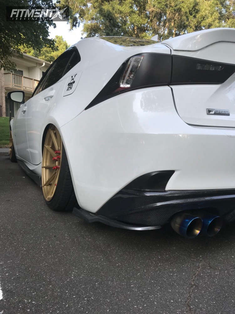 2016 Lexus IS200t F Sport with 19x8.5 Avant Garde M621 and Delinte ...