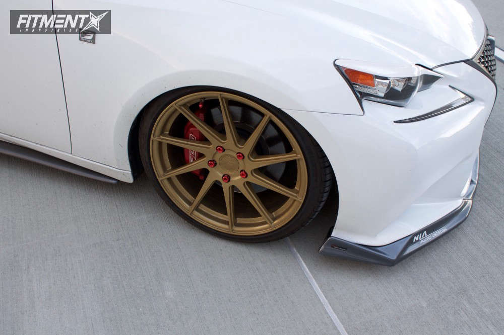 2016 Lexus IS200t F Sport with 19x8.5 Avant Garde M621 and Delinte ...