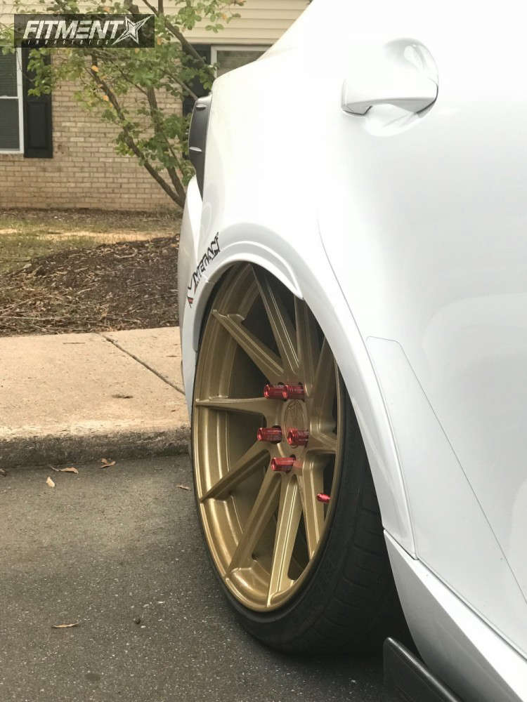 2016 Lexus IS200t F Sport with 19x8.5 Avant Garde M621 and Delinte ...