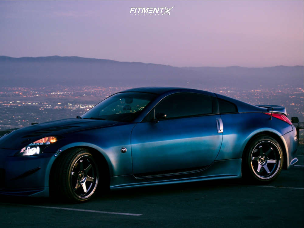 2005 Nissan 350Z Track with 18x9.5 ESR Sr07 and Hankook 245x40 on Stock ...