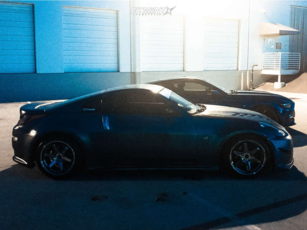 2005 Nissan 350Z Track with 18x9.5 ESR Sr07 and Hankook 245x40 on Stock ...
