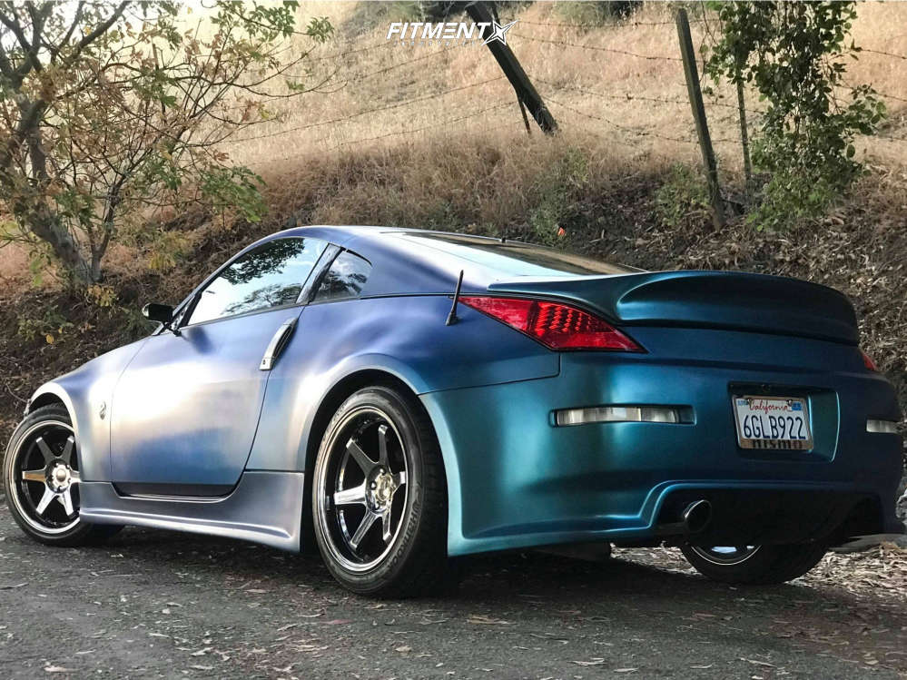 2005 Nissan 350Z Track with 18x9.5 ESR Sr07 and Hankook 245x40 on Stock ...