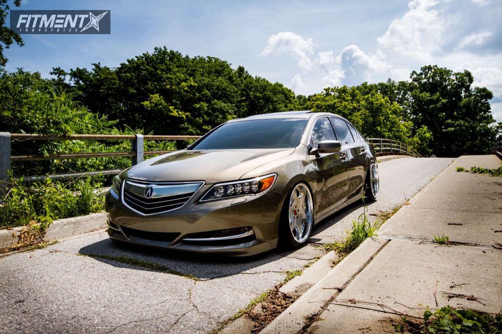 2015 Acura RLX Sport Hybrid SH-AWD with 20x10.5 Weds Bazreia and ...