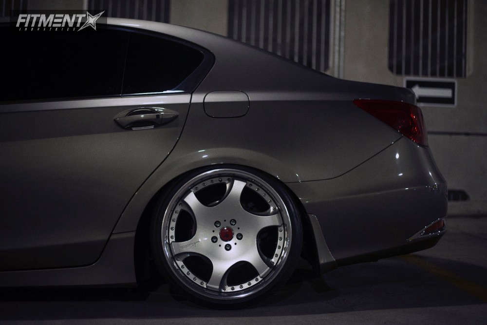 2015 Acura RLX Sport Hybrid SH-AWD with 20x10.5 Weds Bazreia and ...