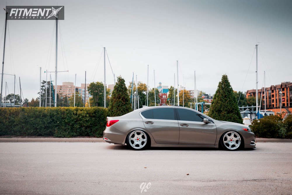 2015 Acura RLX Sport Hybrid SH-AWD with 20x10.5 Weds Bazreia and ...
