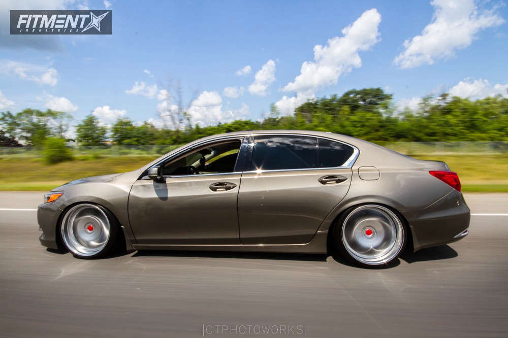 2015 Acura RLX Sport Hybrid SH-AWD with 20x10.5 Weds Bazreia and ...