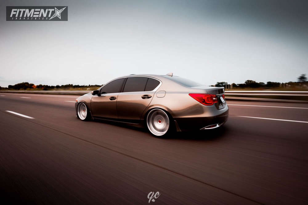 2015 Acura RLX Sport Hybrid SH-AWD with 20x10.5 Weds Bazreia and ...