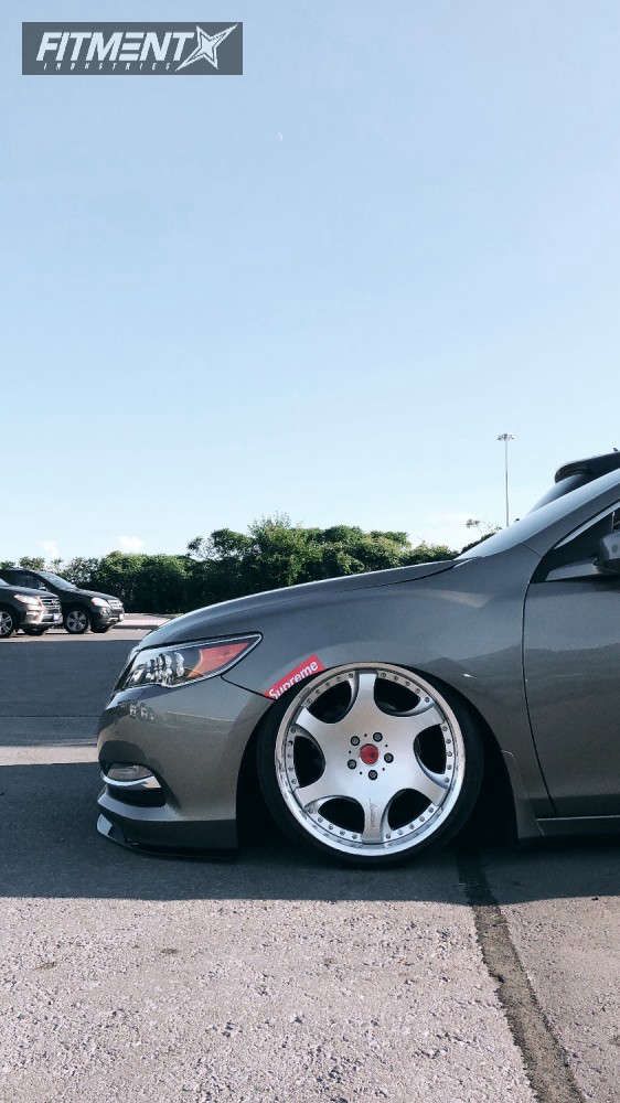 2015 Acura RLX Sport Hybrid SH-AWD with 20x10.5 Weds Bazreia and ...