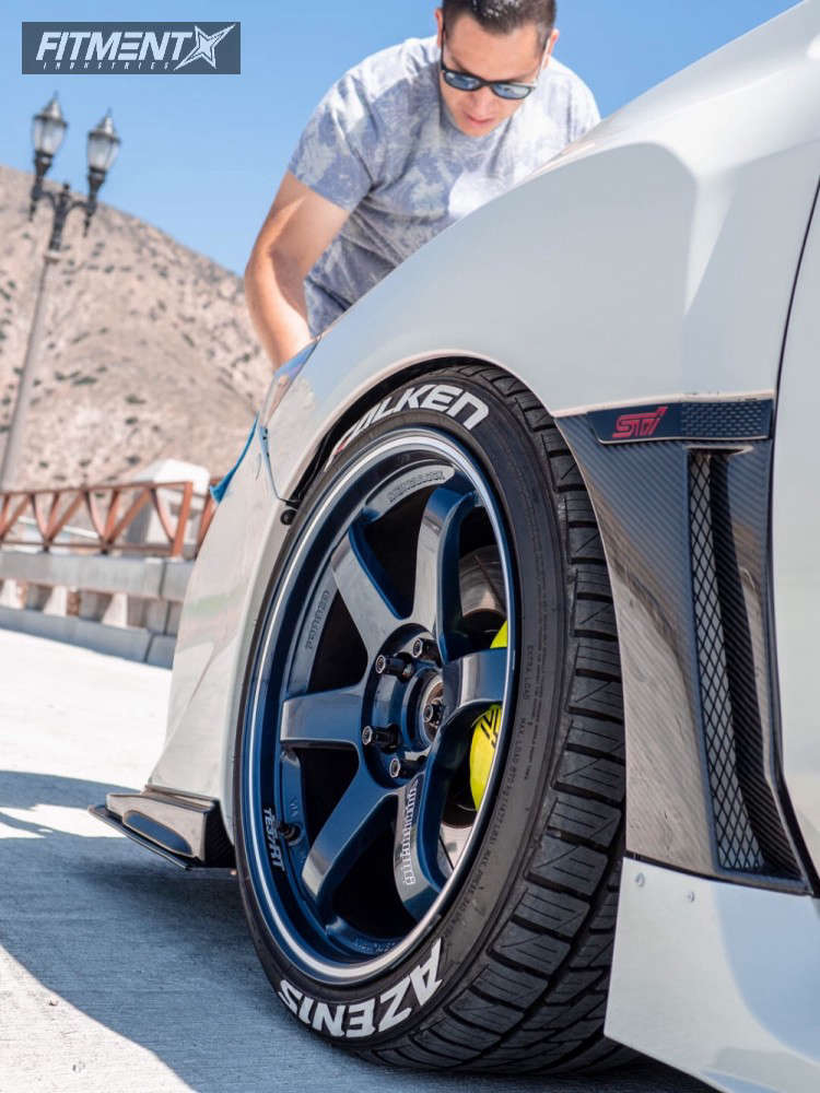2015 Subaru WRX STI Limited with 18x9.5 Volk Te37rt and Falken 255x35 ...