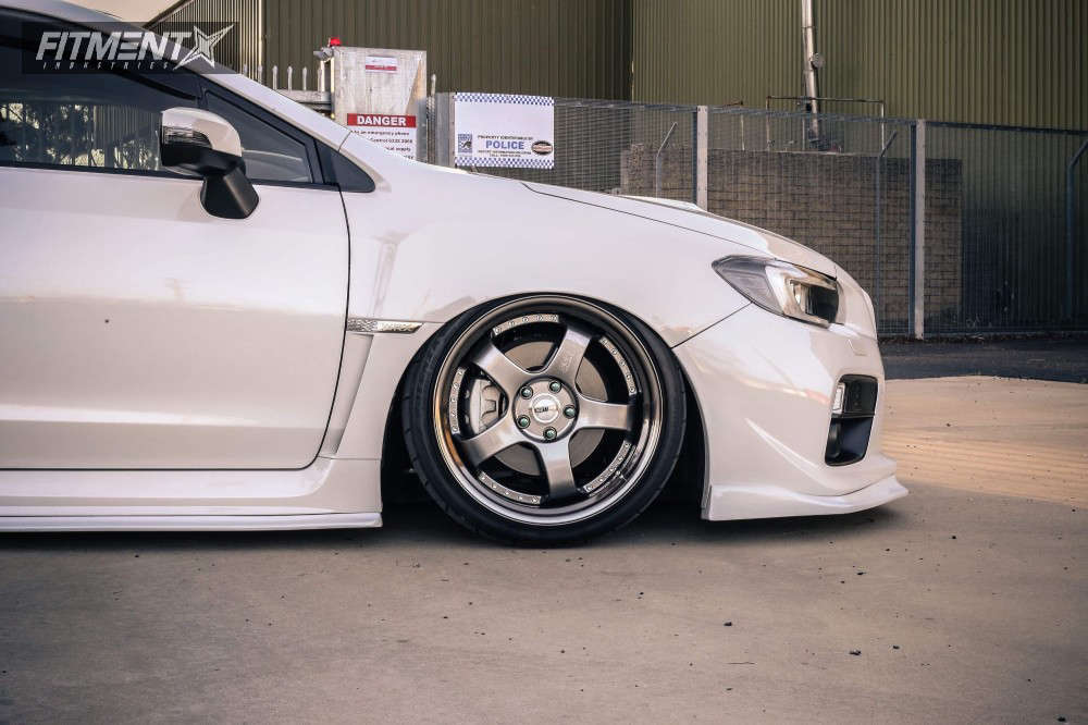 2016 Subaru WRX Premium with 19x9.5 SSR Sp1 and Bridgestone 245x35 on ...