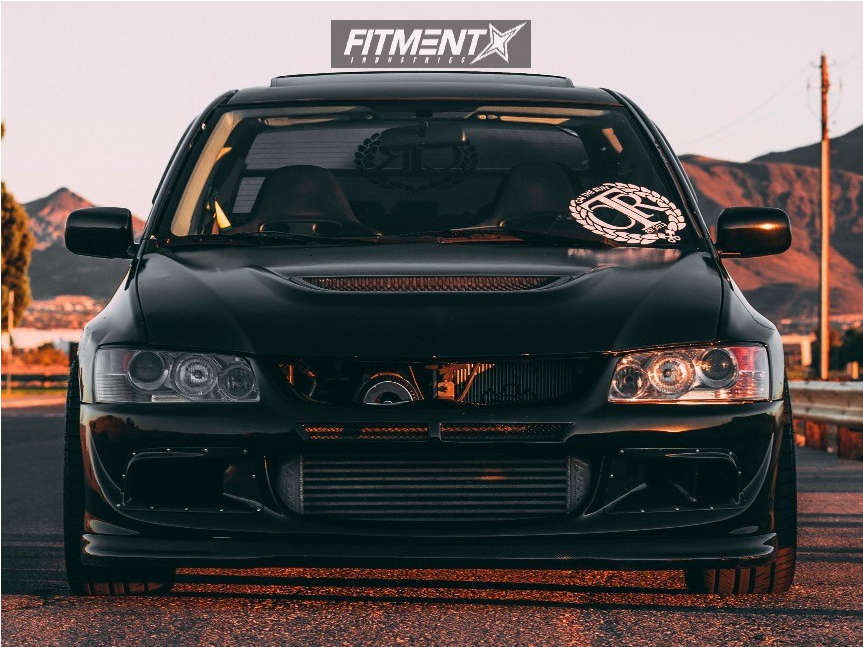 2003 Mitsubishi Lancer 4dr Sport Sedan (2.0L 4cyl Turbo 5M) with 18x9.5 ...