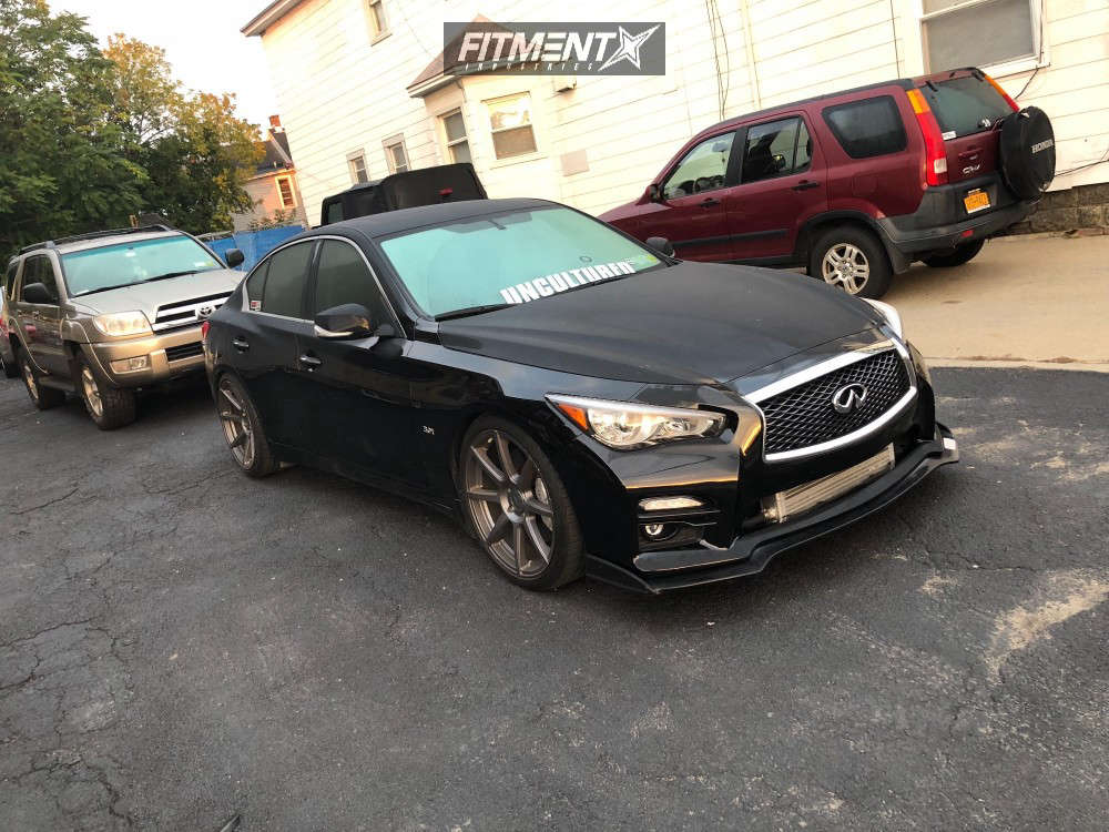 2016 INFINITI Q50 Sport with 20x9 Velgen Vmb8 and Centennial 255x35 on Lowering Springs | 480779 ...