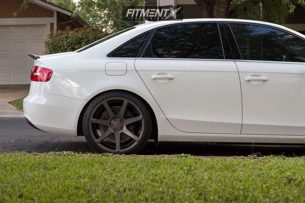 2013 Audi A4 Quattro Premium Plus with 19x10 Vossen Cv7 and Michelin 255x35 on Lowering Springs ...