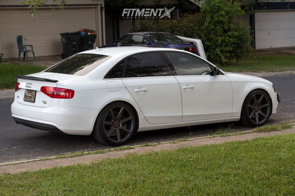 2013 Audi A4 Quattro Premium Plus with 19x10 Vossen Cv7 and Michelin 255x35 on Lowering Springs ...