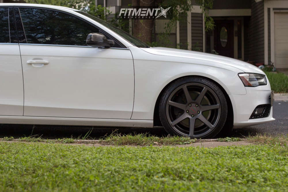 2013 Audi A4 Quattro Premium Plus with 19x10 Vossen Cv7 and Michelin 255x35 on Lowering Springs ...