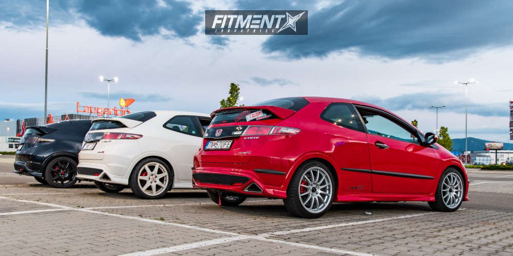 2008 Honda Civic Si 2dr Coupe (2.0L 4cyl 6M) with 18x8 Team Dynamics ...