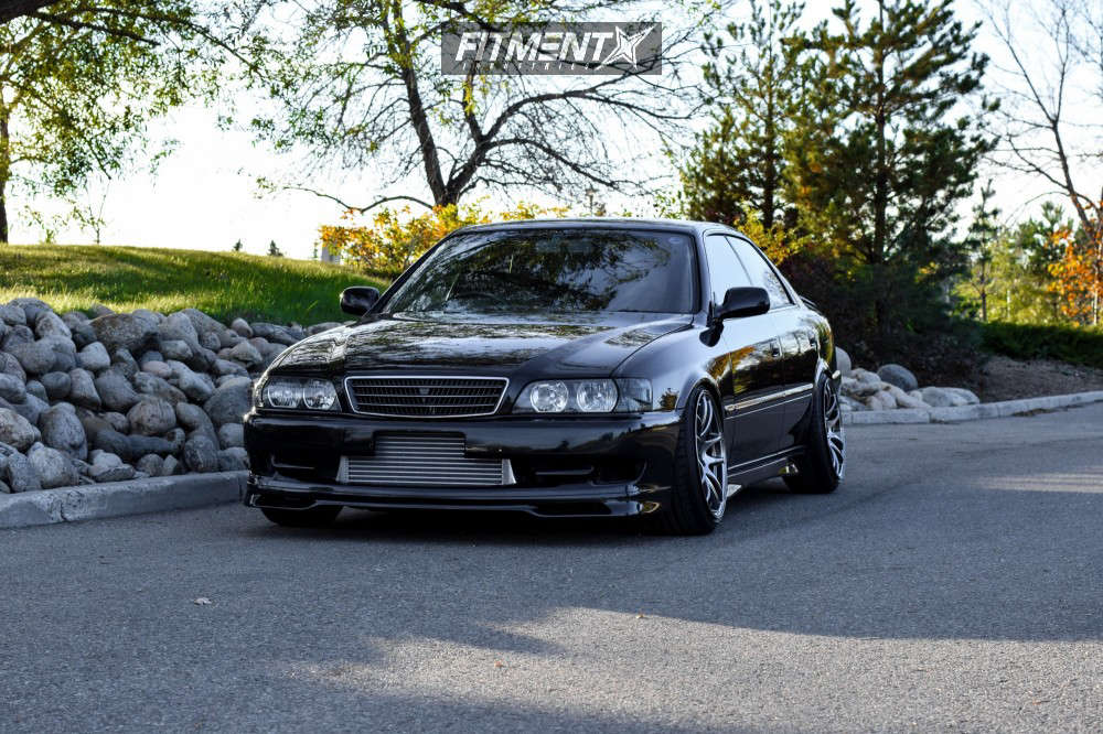 1996 Toyota Chaser Base with 18x9.5 Work Emotion Cr Kiwami and Falken ...