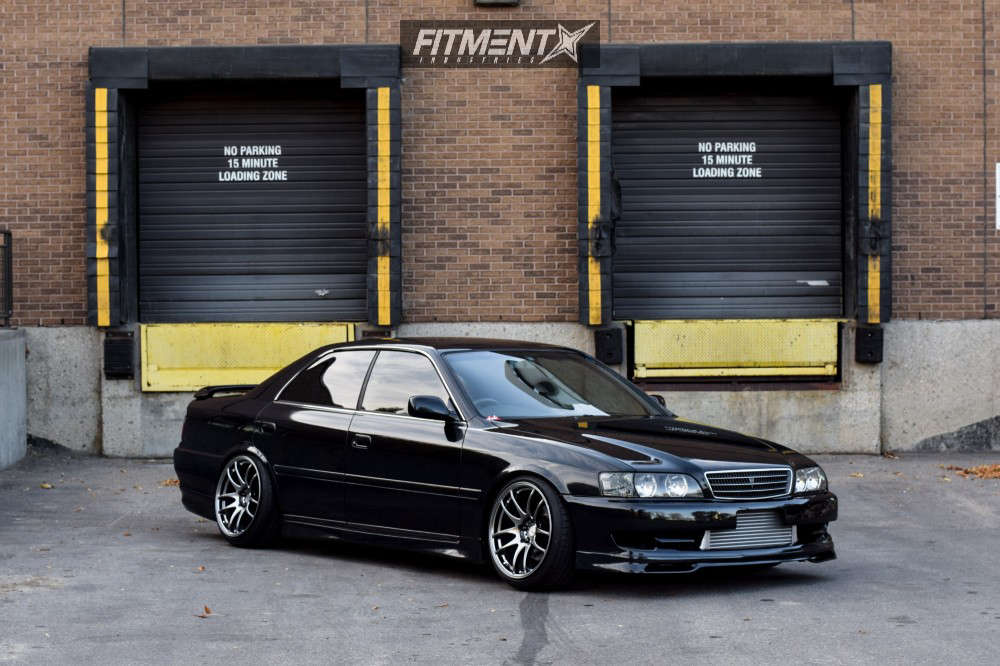 1996 Toyota Chaser Base with 18x9.5 Work Emotion Cr Kiwami and Falken ...