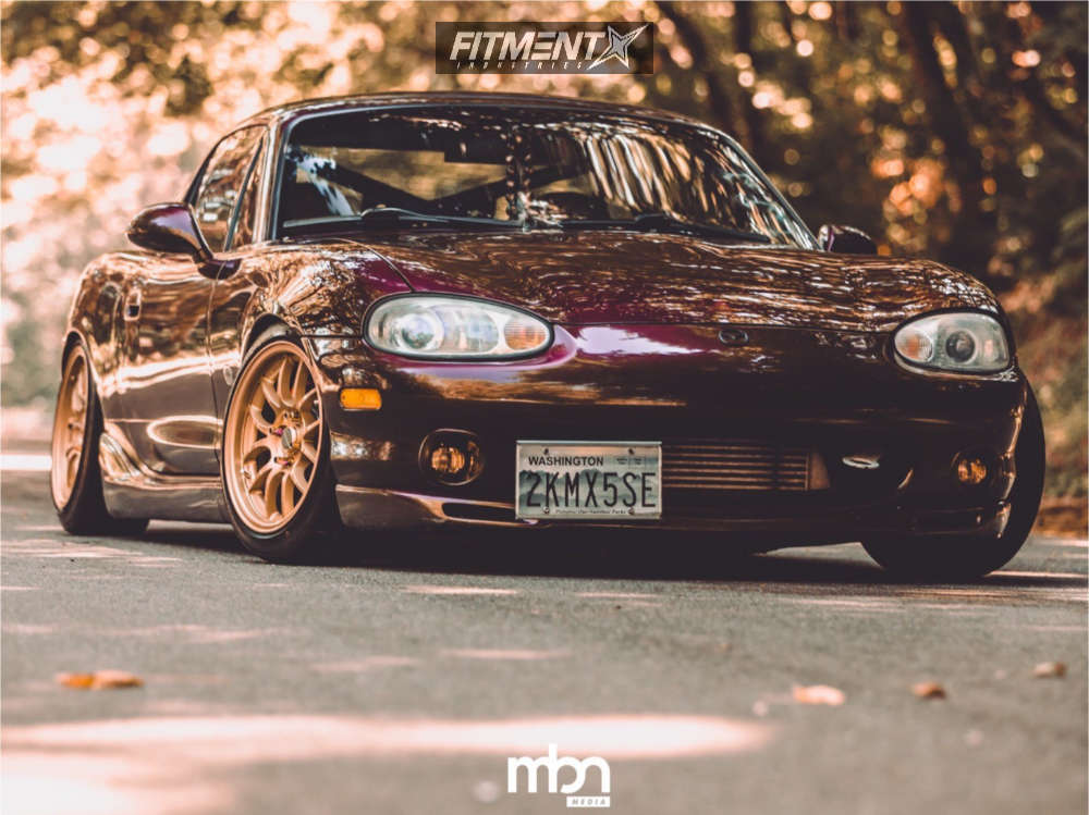 2000 Mazda Miata Base with 15x8 949 Racing 6UL and Toyo Tires 195x45 on ...