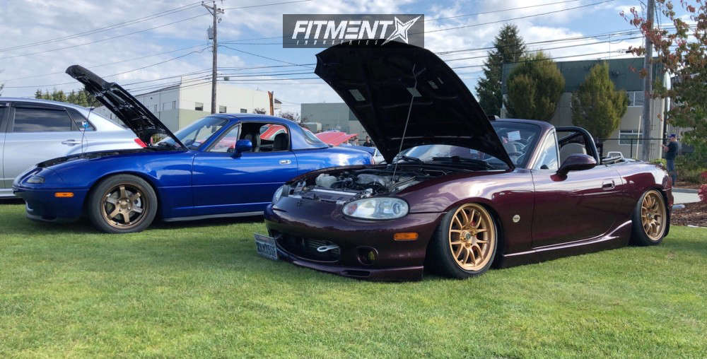 2000 Mazda Miata Base with 15x8 949 Racing 6UL and Toyo Tires 195x45 on ...