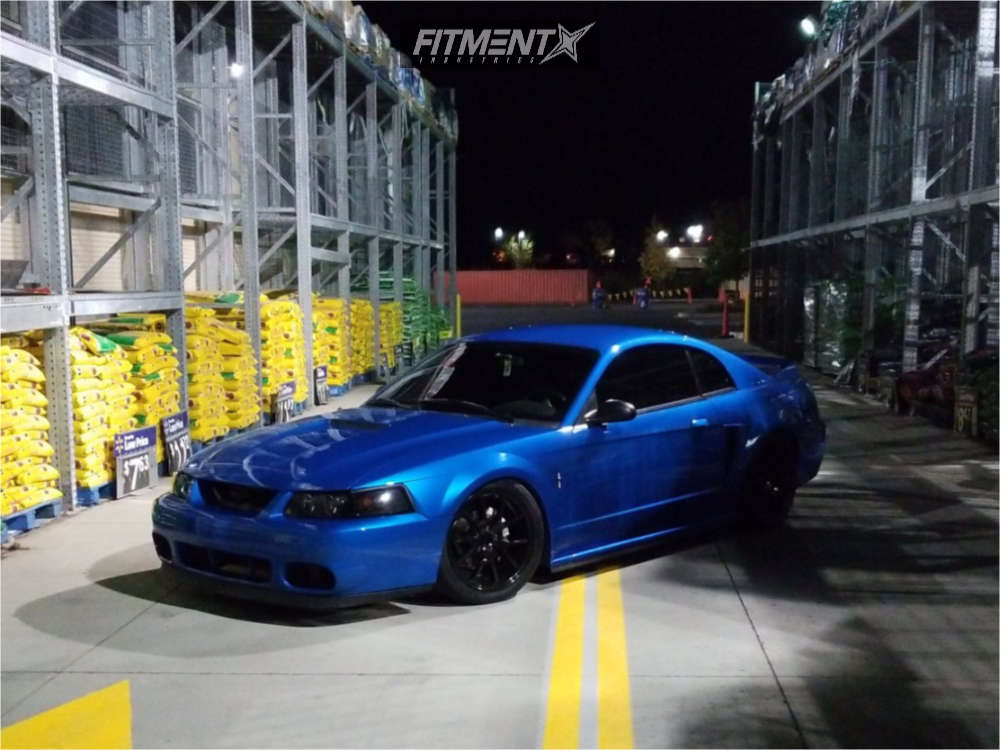 2000 Ford Mustang Base with 18x9.5 American Muscle Fr500 Style and ...