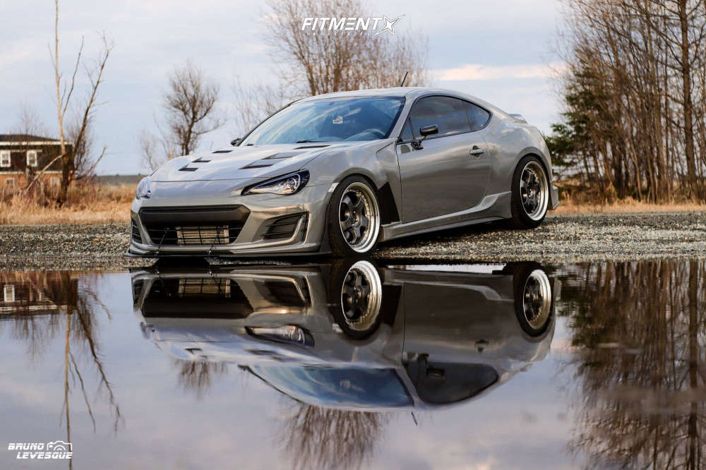 2013 Scion FR-S Base with 18x9.5 Varrstoen Es6 and Nankang 235x40 on ...