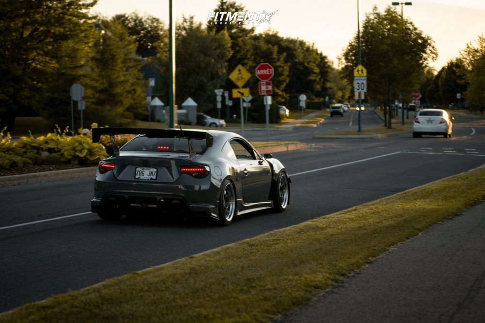 2013 Scion FR-S Base with 18x9.5 Varrstoen Es6 and Nankang 235x40 on ...