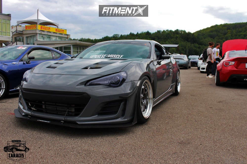 2013 Scion FR-S Base with 18x9.5 Varrstoen Es6 and Nankang 235x40 on ...