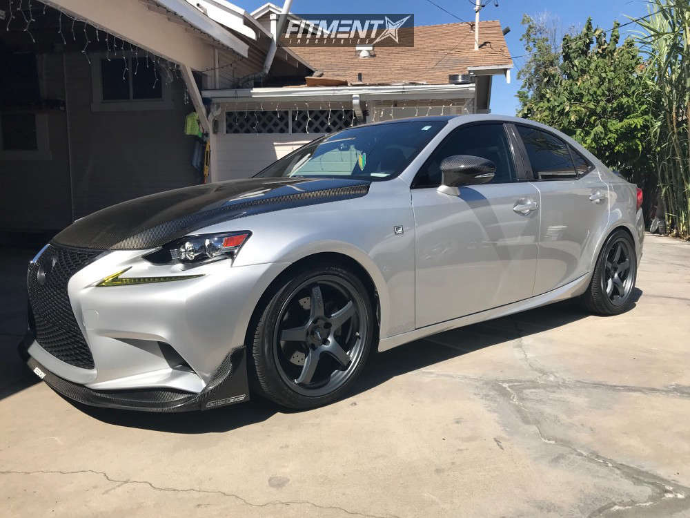 2014 Lexus IS250 F Sport with 18x8.5 Gram Lights 57cr and Yokohama ...