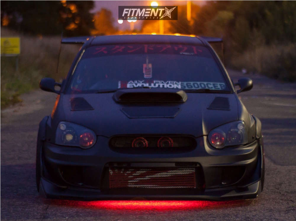 2002 Subaru Impreza WRX AWD 4dr Sedan (2.0L 4cyl Turbo 5M) with 18x10.5 ...