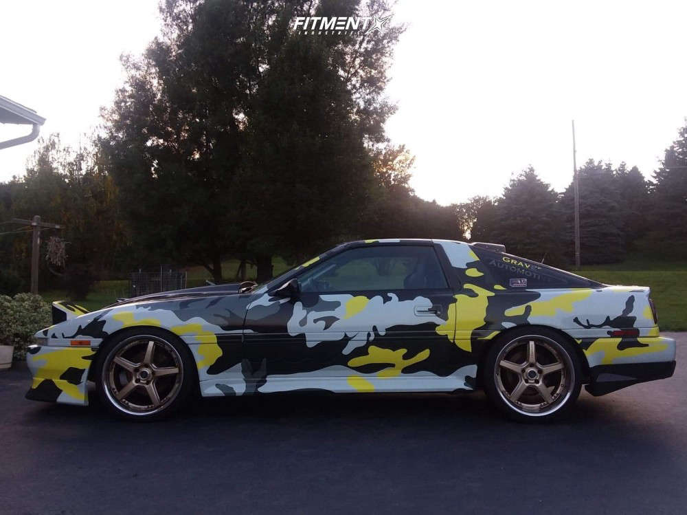 1990 Toyota Supra Turbo with 19x9.5 Vertini Drift and Zenna 235x35 on ...