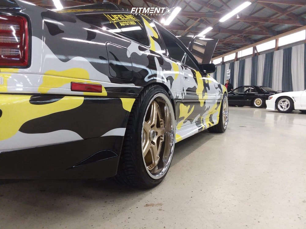 1990 Toyota Supra Turbo with 19x9.5 Vertini Drift and Zenna 235x35 on ...