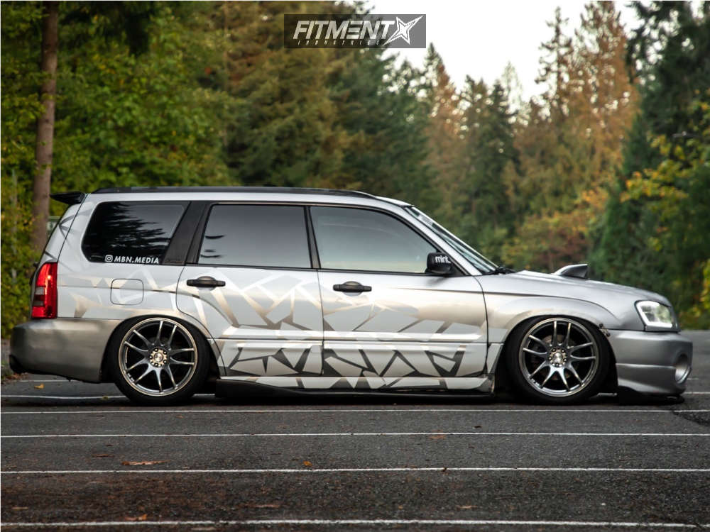2003 Subaru Forester X with 18x9.5 ESR Sr08 and Federal 225x40 on Air Suspension | 492862 ...