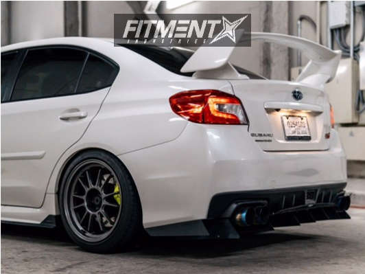 2018 Subaru WRX STI Base with 18x9.5 Konig Hypergram and Dunlop 245x40 ...