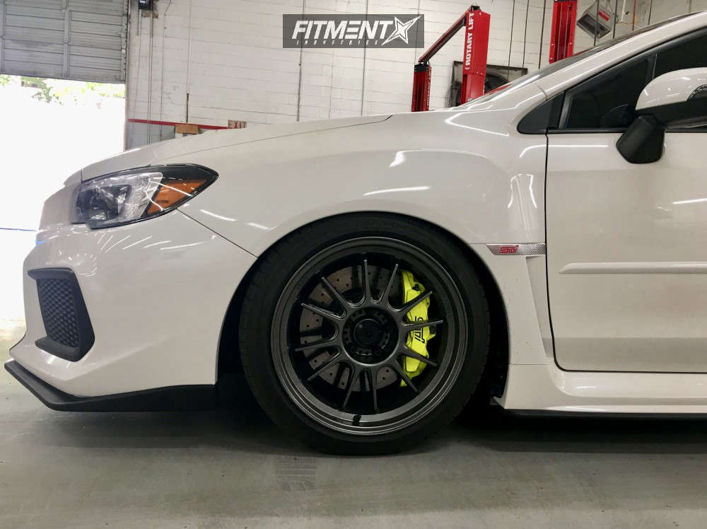 2018 Subaru WRX STI Base with 18x9.5 Konig Hypergram and Dunlop 245x40 ...