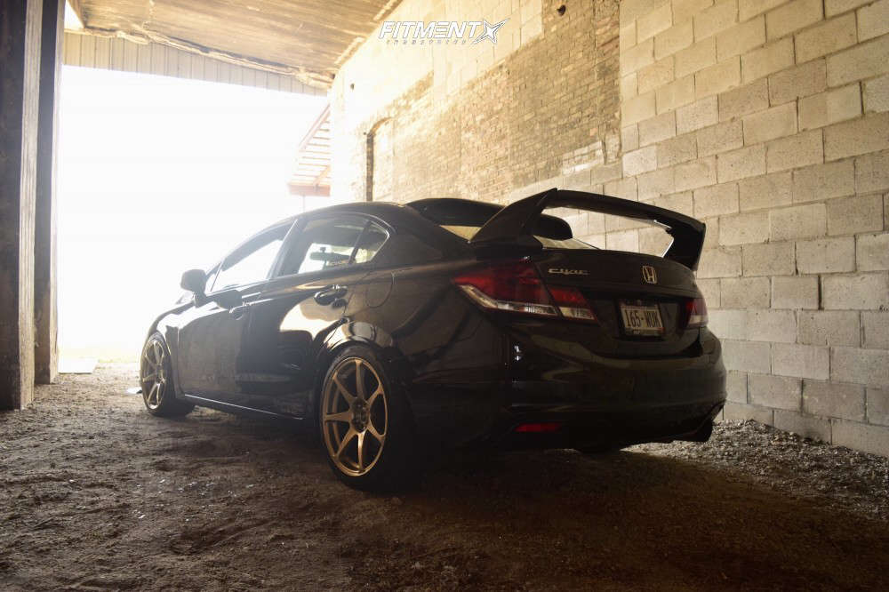 2013 Honda Civic Si with 18x9 MB Wheels Battles and Cooper 235x40 on ...
