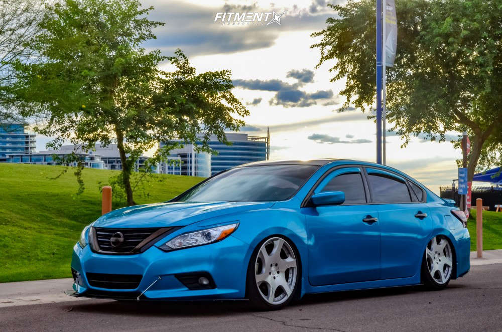 2017 Nissan Altima S with 20x9 MRR Vp3 and Falken 245x35 on Air ...